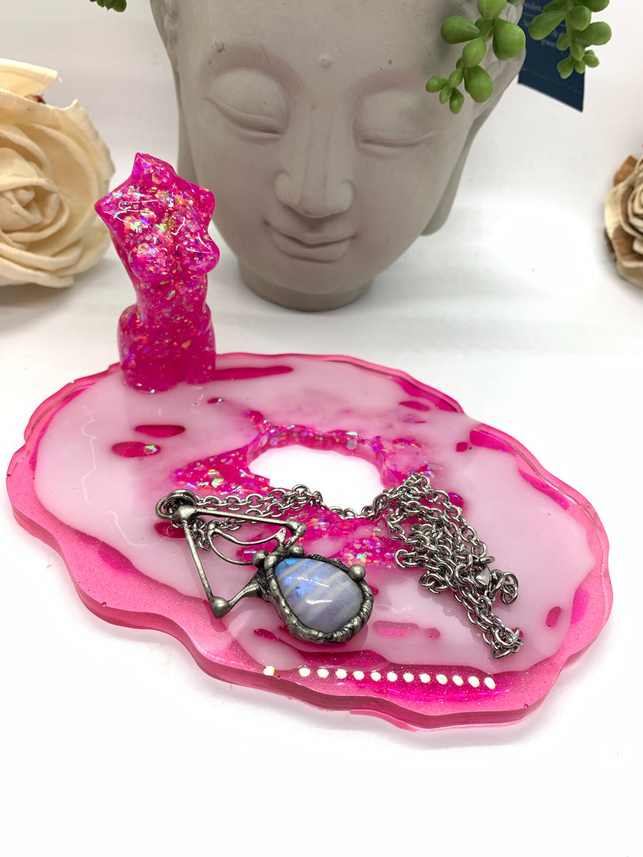 Strawberry Donut Geode Jewelry Dish – JussCraftinAround